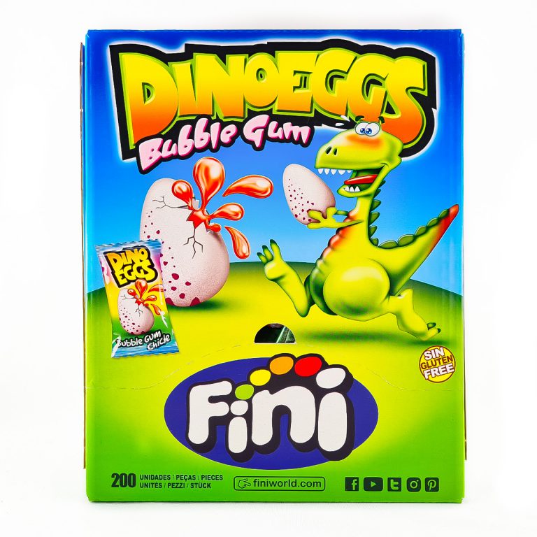 Fini Dino Eggs Bubble Gum 200er Box – Candy Broski